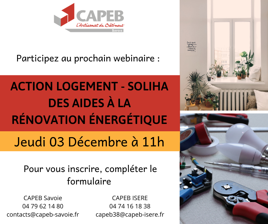 Webinaire Action Logement SOLIHA : 03 Décembre 2020 ・ CAPEB